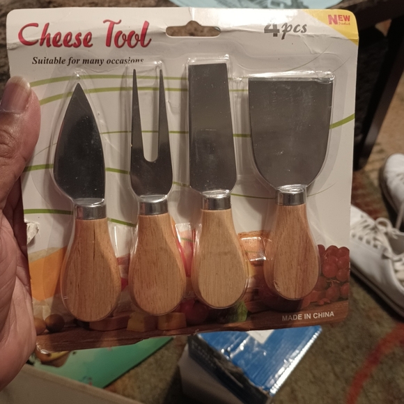 Kitchen | 4piece Cheese Tool Set With Wooden Handles | Poshmark